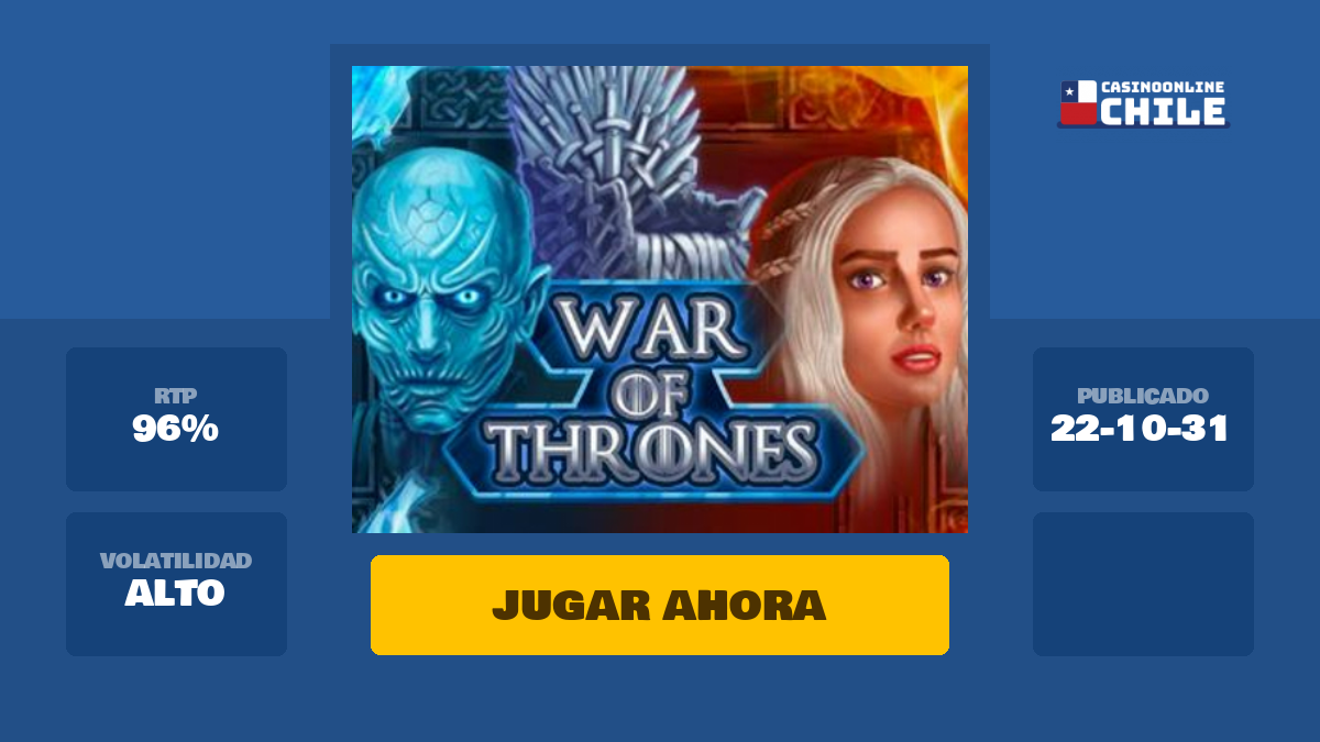 Analisis y reseña de la tragamonedas War of Thrones de KA Gaming