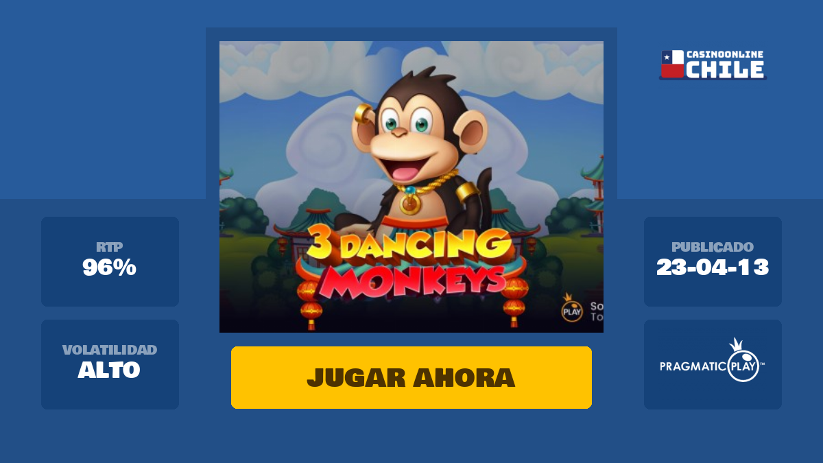 3 Dancing Monkeys - Juega gratis online esta tragamonedas